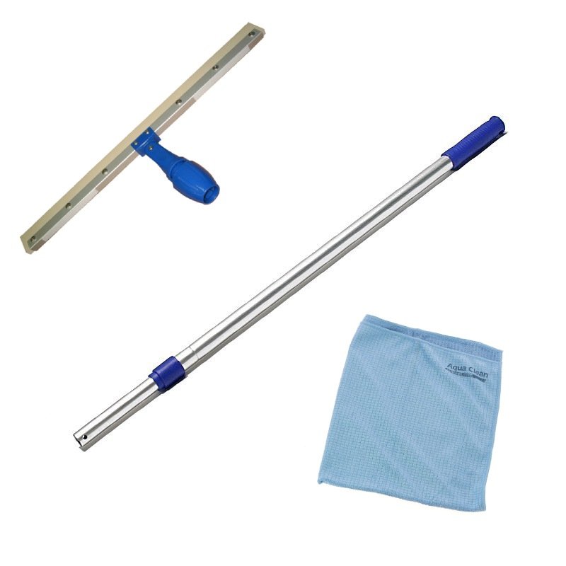 Kit nettoyage des sols avec raclette et manche Aqua Clean Concept