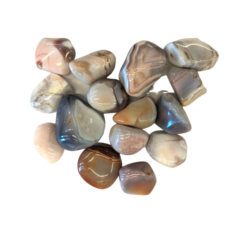 Agate Botswana: pierre roulée de la lithothérapie