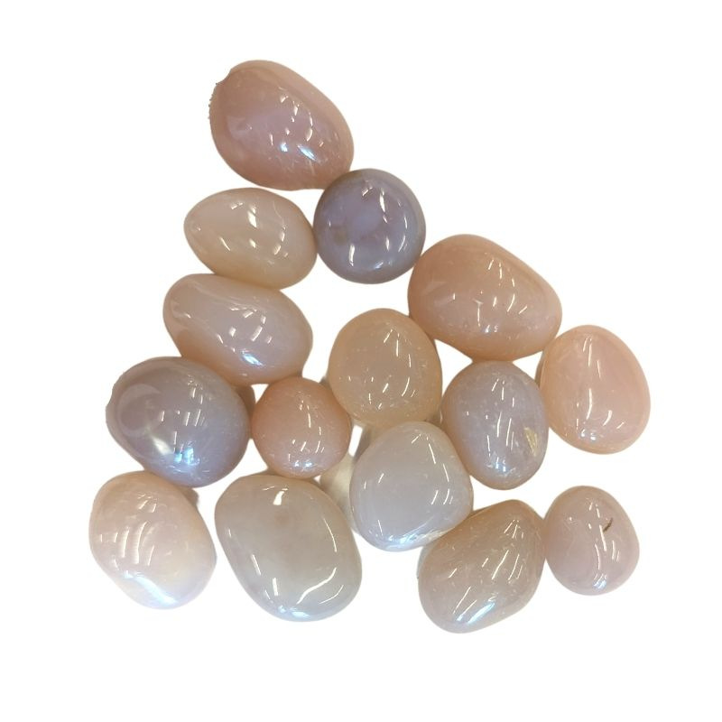 Agate rose en pierre roulée pour la lithothérapie